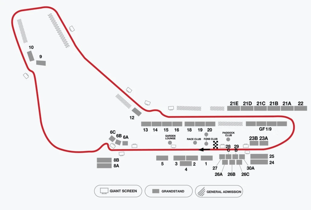 Italy F1 Track & Grandstand Guide | Monza Circuit | Monza Race Track